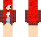 Red derpy girl | Minecraft Skin