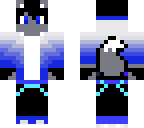 Blue Wolf Boy | Minecraft Skin