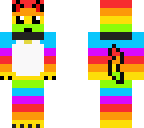 Rainbow cat | Minecraft Skin