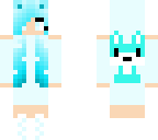 Ice fox girl | Minecraft Skin