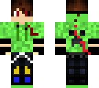 half infected | Minecraft Skin