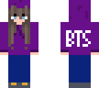 BTS Fan Purple | Minecraft Skin