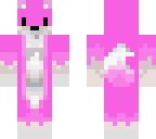 Cute pink fox | Minecraft Skin
