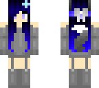 Blue wolf girl | Minecraft Skin