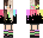 rainbow dripping | Minecraft Skin