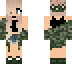 Camo girl | Minecraft Skin