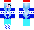 vivid blue christmas skin | Minecraft Skin