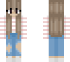 Cute Stripy Girl | Minecraft Skin