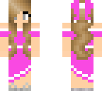 Prom girl Pink dress | Minecraft Skin