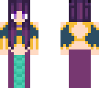 Snake girl with changed eyes | Minecraft Skin