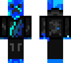 Blue Fire PrestonPlayz | Minecraft Skin