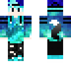 Blue Wolf Boy | Minecraft Skin