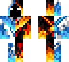 ice fire eyes | Minecraft Skin