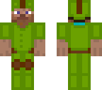 Green leather armor Steve | Minecraft Skin