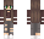 Cute girl With bangs | Minecraft Skin