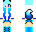 Cute Ice Wolf Girl | Minecraft Skin