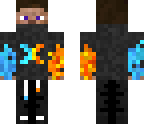 Steve Fire and Water | Minecraft Skin