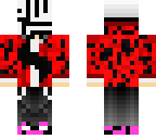 Masked Drippy Human Sans Red Jacket | Minecraft Skin