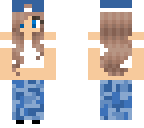 blue camo girl | Minecraft Skin