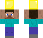 Steve with Gold Block | Minecraft Skin