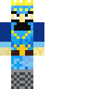 Clash royale blue king | Minecraft Skin