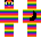 Rainbow cat | Minecraft Skin