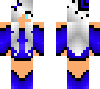 Cute Blue girl | Minecraft Skin