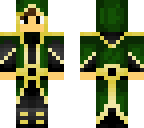 Green Robed Mage V2 | Minecraft Skin