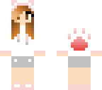 animal paw print pink | Minecraft Skin