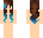 Simple blue haired base | Minecraft Skin