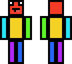 Derpy Rainbow Rubik's Cube | Minecraft Skin