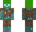 drowned zombie girl | Minecraft Skin