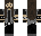 Metalhead With Grey Battle Vest | Minecraft Skin