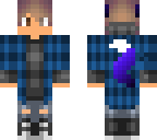 blue wolf boy | Minecraft Skin