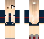 Blue Trench Coat and Grey Heels | Minecraft Skin