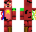 Withered rockstar foxy | Minecraft Skin