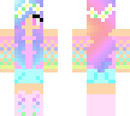 Rainbow Explorer girl | Minecraft Skin