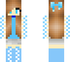 Cute Blue Girl | Minecraft Skin