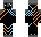 Fire and Ice Inverse Tiger | Minecraft Skin