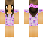 Purple Flower Dress and Crown | Minecraft Skin