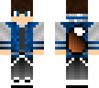 Blue Wolf Boy | Minecraft Skin