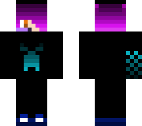 Dark purple gameing | Minecraft Skin