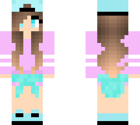 backwards hat girl | Minecraft Skins