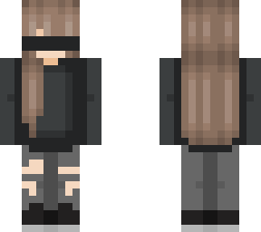 Blacked Out Face | Minecraft Skin