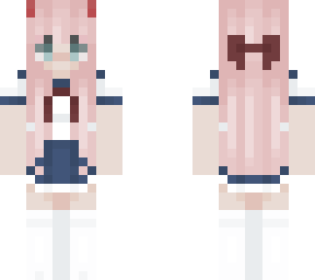 Pink Hair Devil | Minecraft Skin