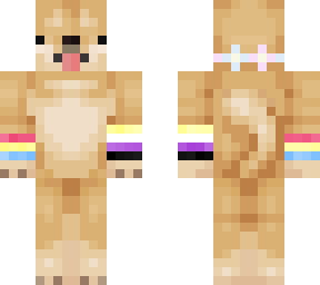 non binary pan doggo | Minecraft Skin