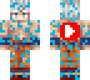 UI Goku for youtube | Minecraft Skin