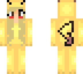 female pikachu | Minecraft Skin