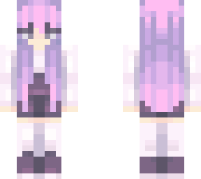 Neon Purple Girl | Minecraft Skin