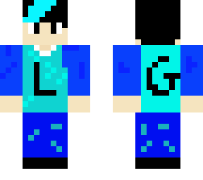 LG cyan boy | Minecraft Skin